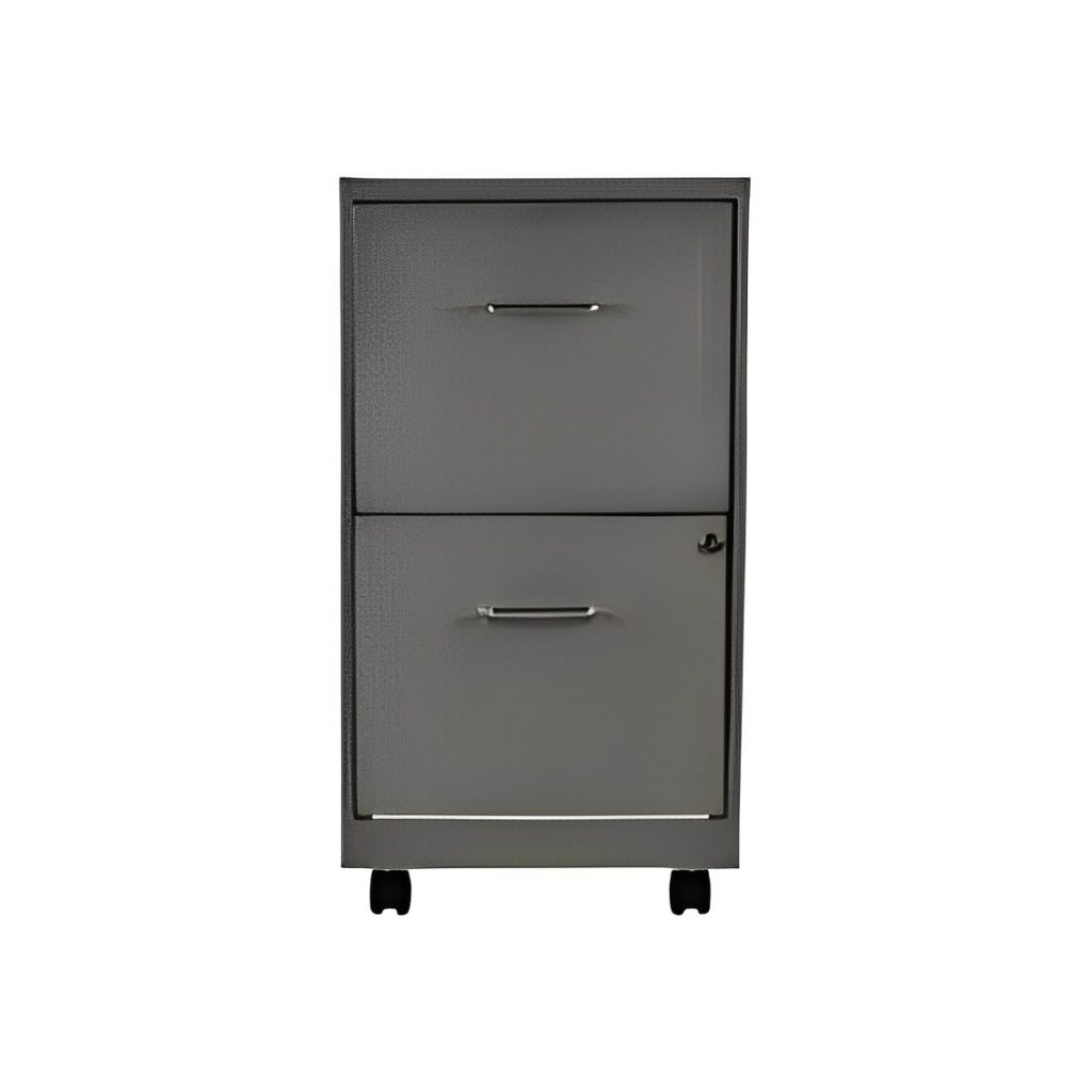 Archivero Metálico Dos Gavetas Móvil – Muebles Coem